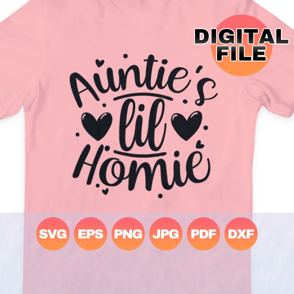 Aunties Lil Homie Svg Funny Aunt Baby Png Niece Svg Nephew | Etsy