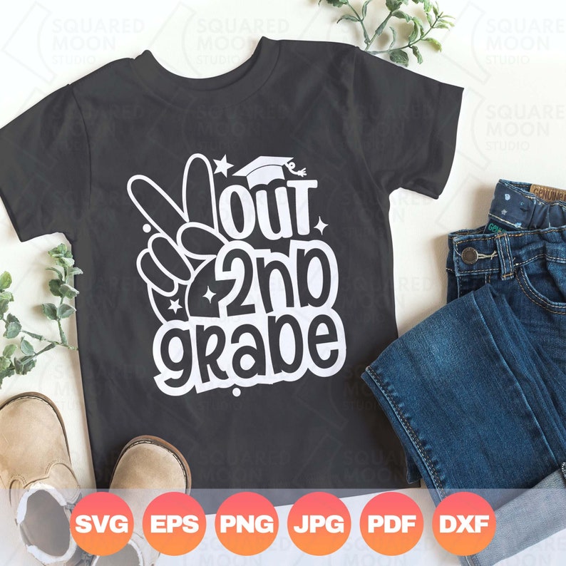2nd Grade Svg Second Grade Graduation Png Last Day of School | Etsy