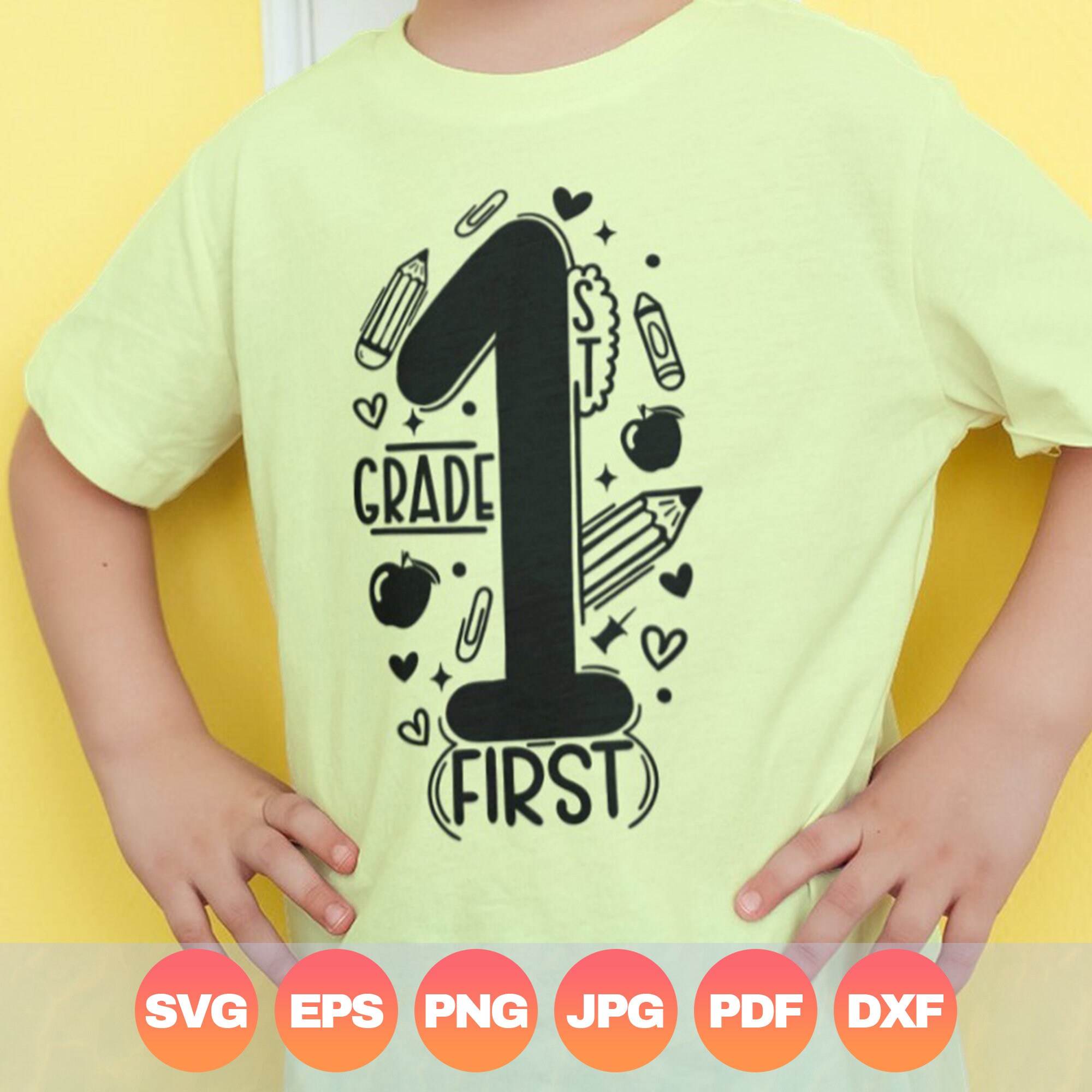 1st Grade Svg Boy Back to School Svg Bundle First Grade Boy | Etsy