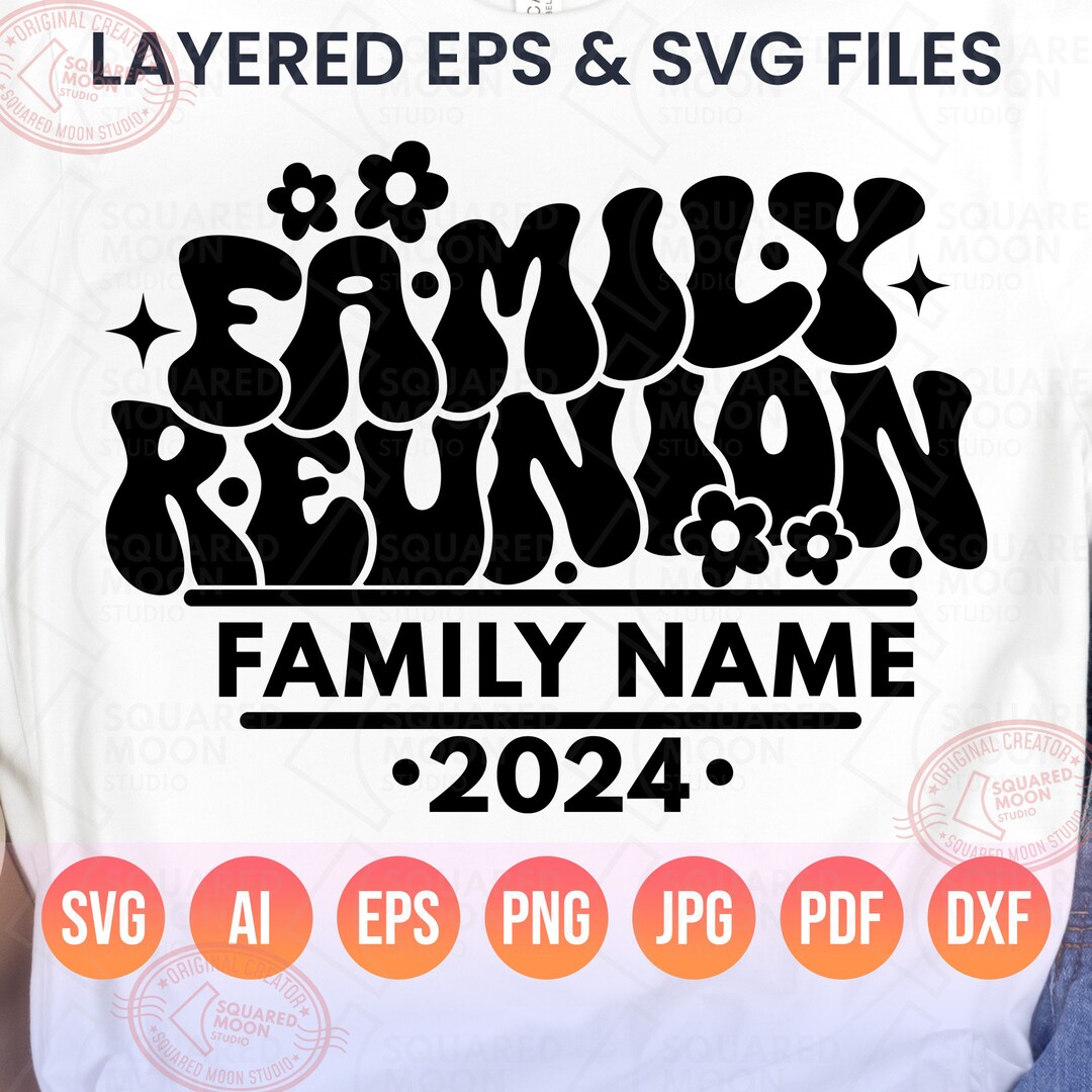 Family Reunion Svg Png, Retro Groovy Family Reunion, DIY Personalized ...