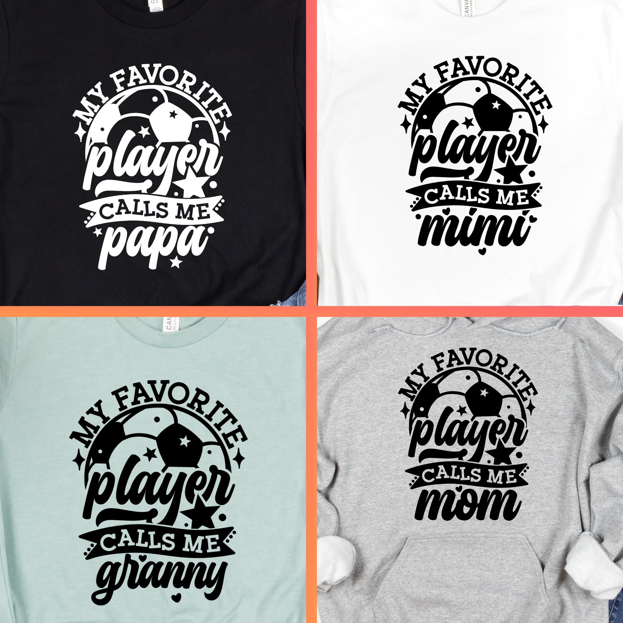 My Favorite Soccer Player Svg Soccer Family Matching Svg - Etsy