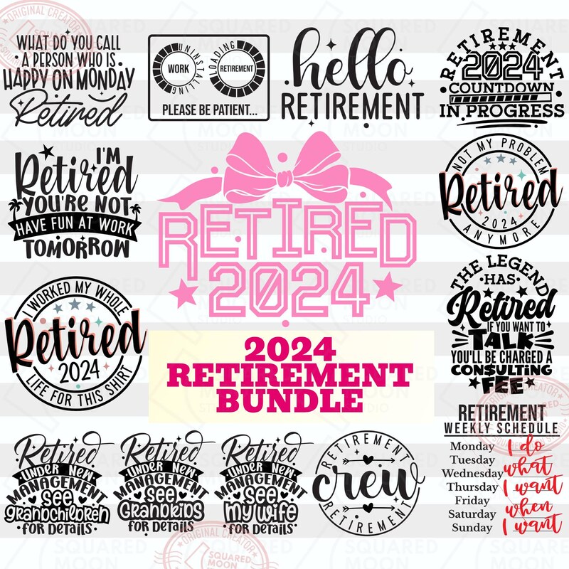 Retirement Svg - Etsy