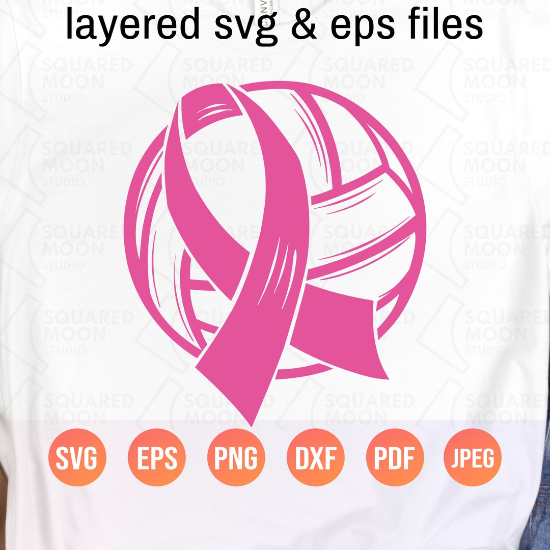 Breast Cancer Volleyball Svg Fight Cancer Svg Tackle Cancer Pink ...