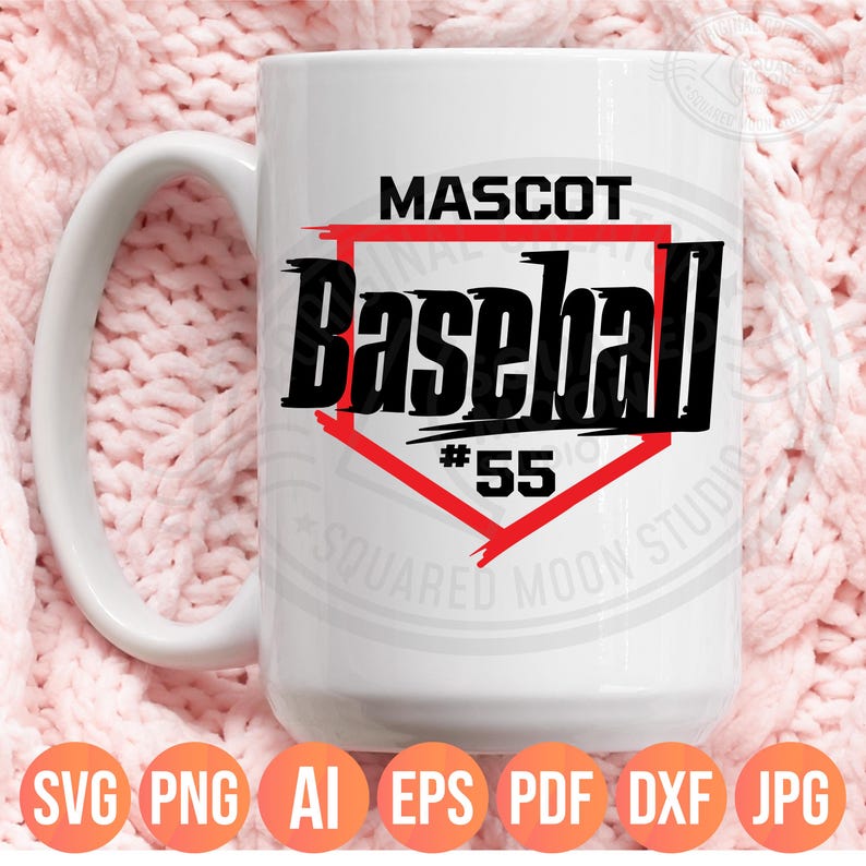 School Mascot Baseball PNG SVG EPS, Custom Team Name Template Pdf Jpeg ...