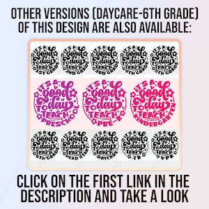 It's a Good Day to Teach TK Svg Png| Transitional Kindergarten Teacher ...