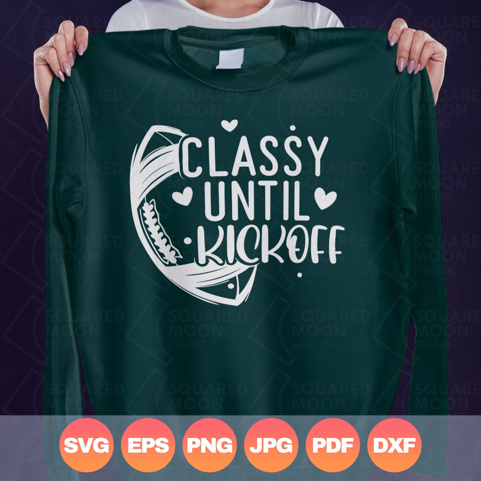 Classy Until Kickoff Svg Football Svg Football Svg for | Etsy