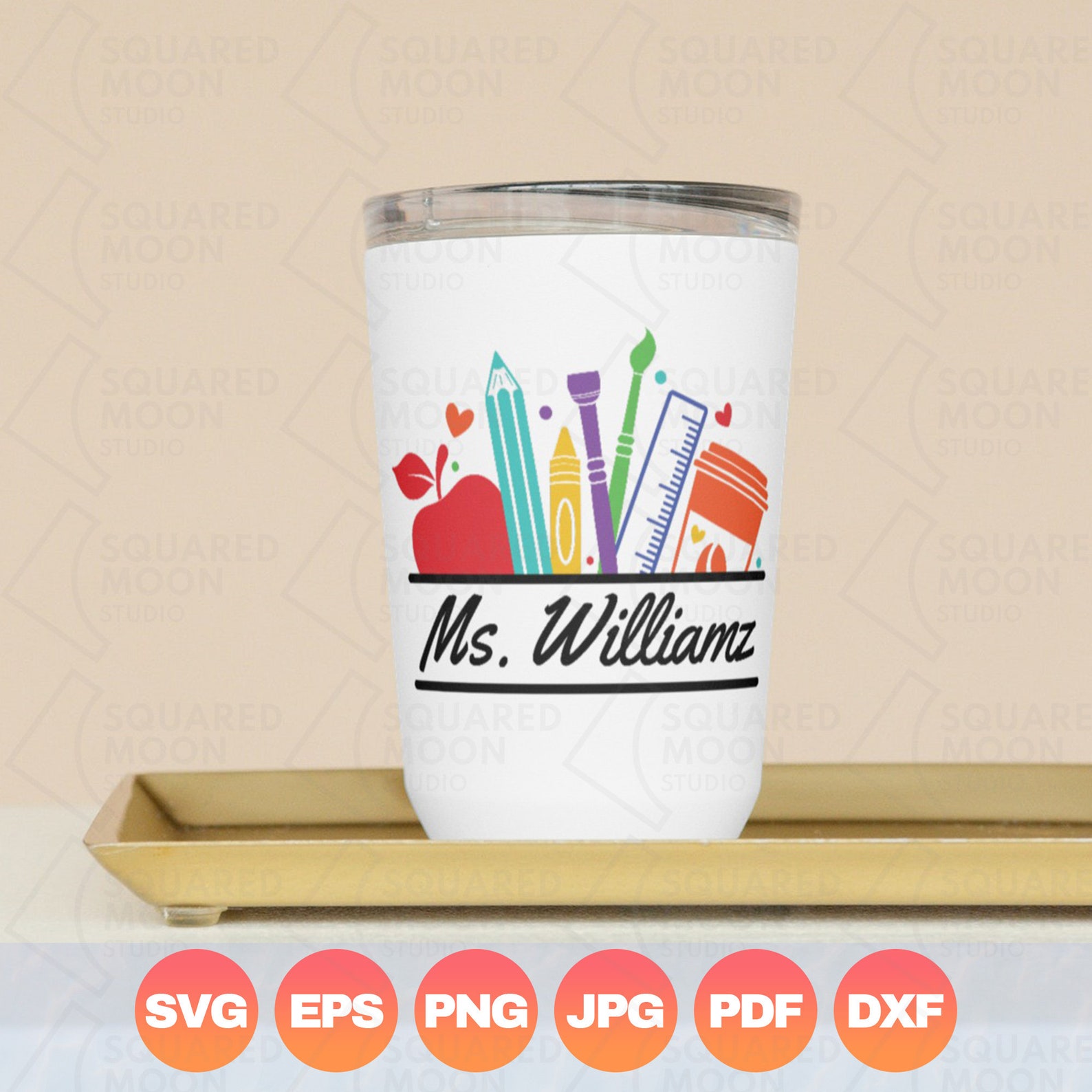 Teacher Svg Teacher Split Monogram Svg Teacher Name Svg - Etsy