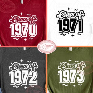 Class Reunion Svg Png Bundle From 1970 to 1979, 70s' High School ...
