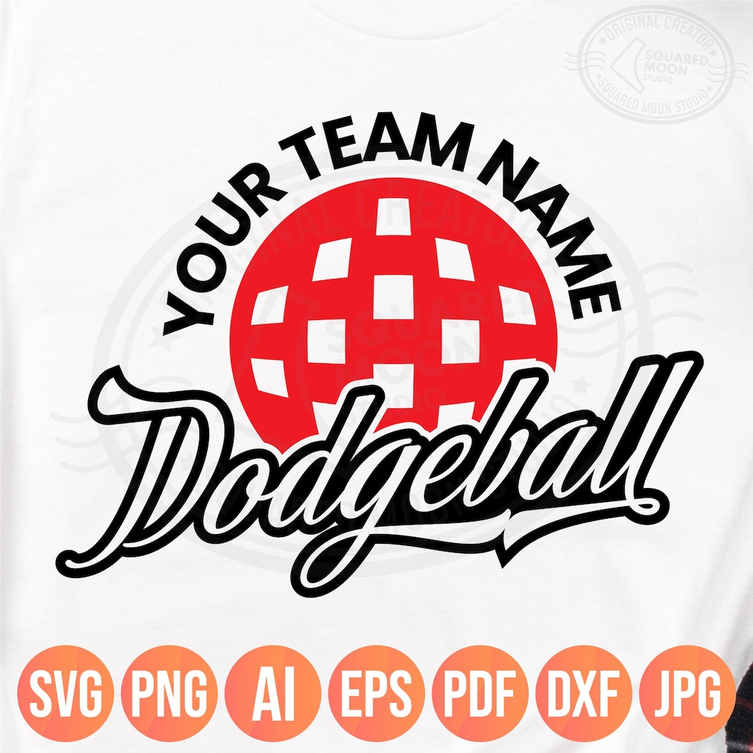 Dodgeball Team Mascot SVG PNG: DIY Shirt Design Template - Etsy
