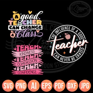 Teacher Svg Bundle| Funny Teacher Svg| Teacher Quote Png| Back to ...