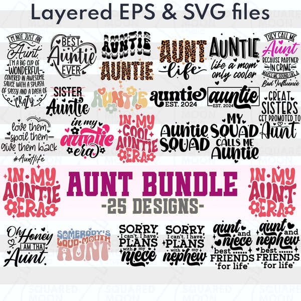 Aunt Svg - Etsy