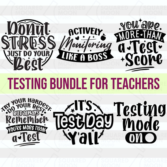 Testing Svg Bundle Testing Day Svg for Teachers It's - Etsy