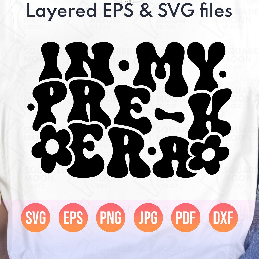 In My Pre K Era Svg Png Back to School Png 1st Day of Pre-k Svg for ...