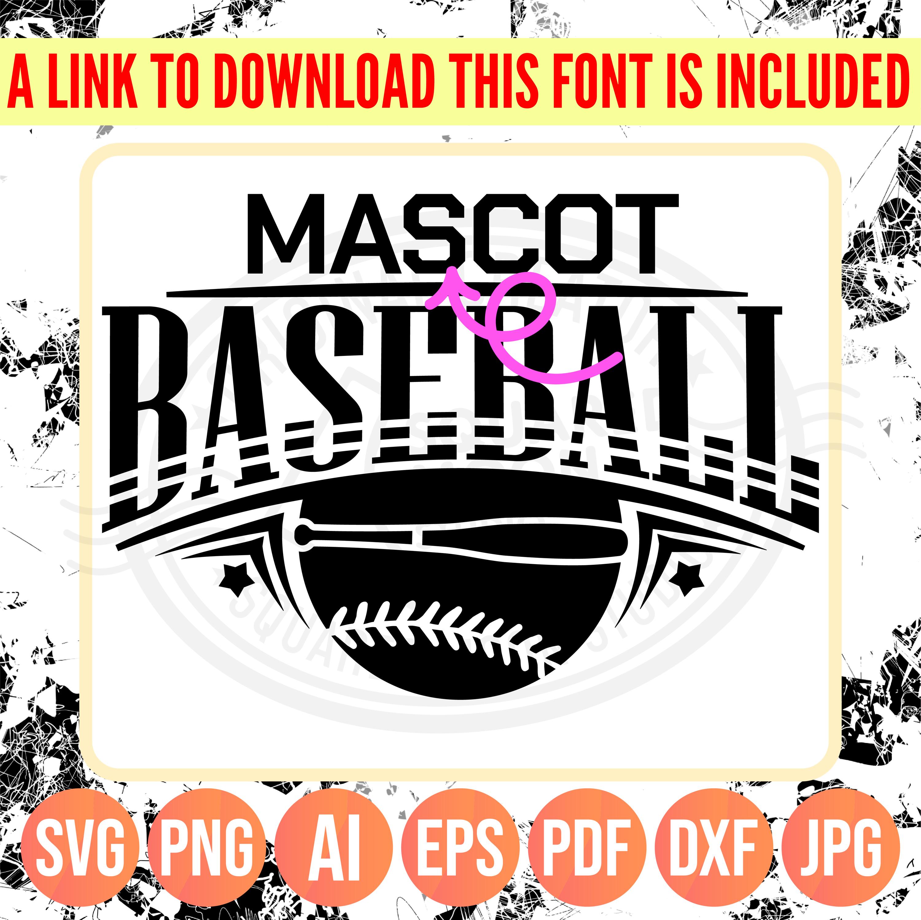 School Mascot Baseball PNG SVG EPS, Custom Team Name Template Pdf Jpeg ...