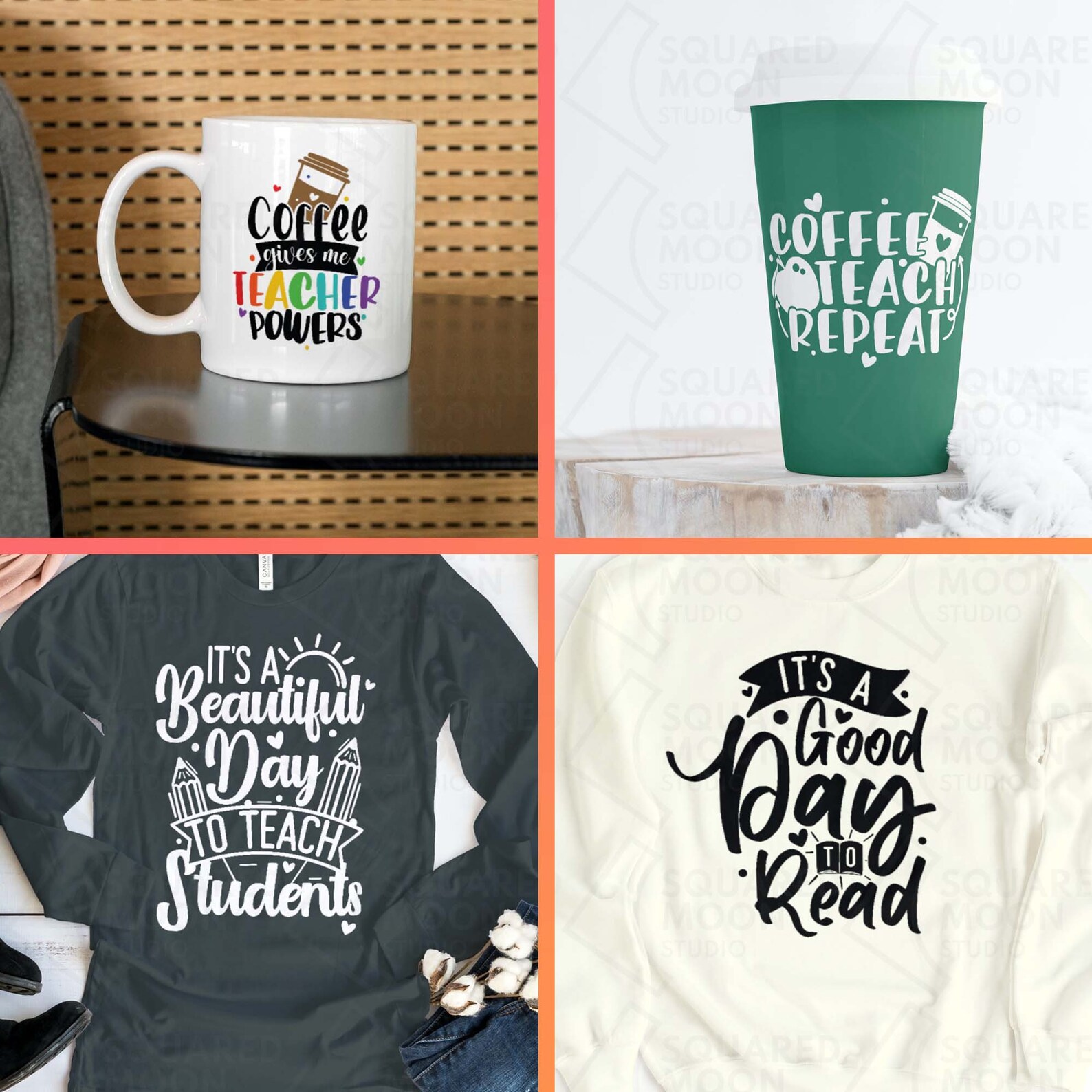 Teacher Svg Bundle Funny Teacher Svg Teacher Quote Png Back - Etsy