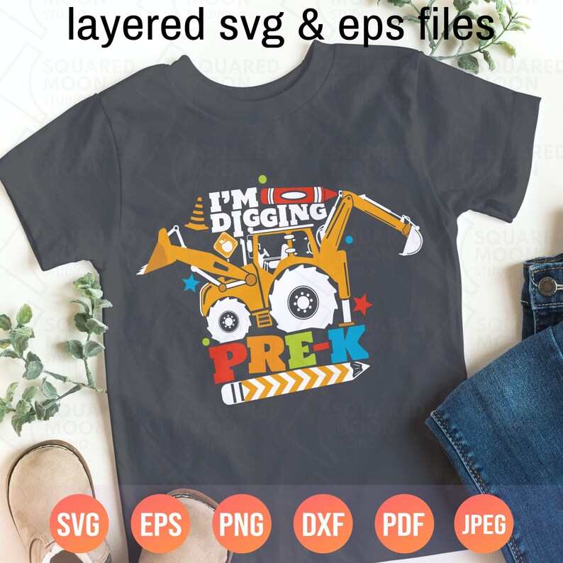 Pre-k Svg Png Bundle| I'm Digging Pre K Svg| Back to School ...