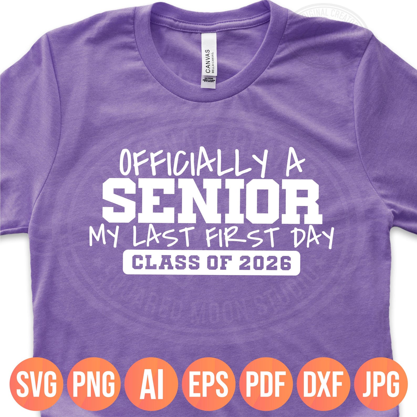 Last First Day of School Senior 2026 Svg Png, Officially a Senior Svg ...