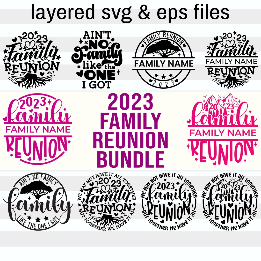 Family Reunion Svg Bundle Family Name Png Family Matching - Etsy