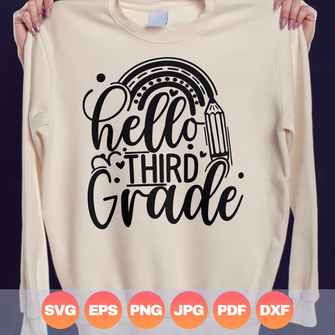 Third Grade Teacher Svg Back to School Svg Bundle First Day | Etsy