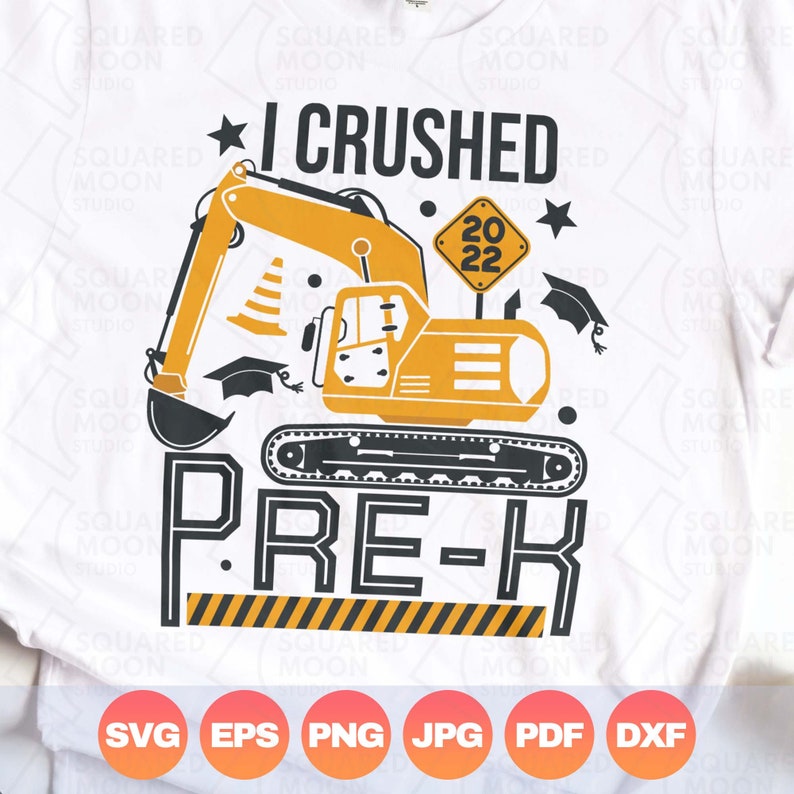 Pre-k Graduation Svg Bundle Construction Graduation Gift for | Etsy
