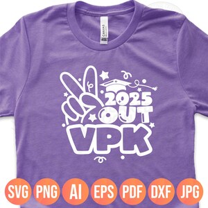 VPK Graduation Svg Png, Peace Out Voluntary Pre-kindergarten, Last Day ...