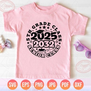 5th Grade Graduation Svg, Senior Class of 2032 Png, Back to School Png ...