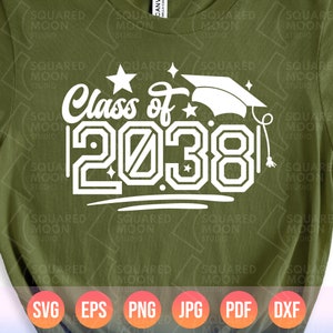 Class of 2038 Svg Png| Back to School Svg| Grow With Me Handprint Shirt ...