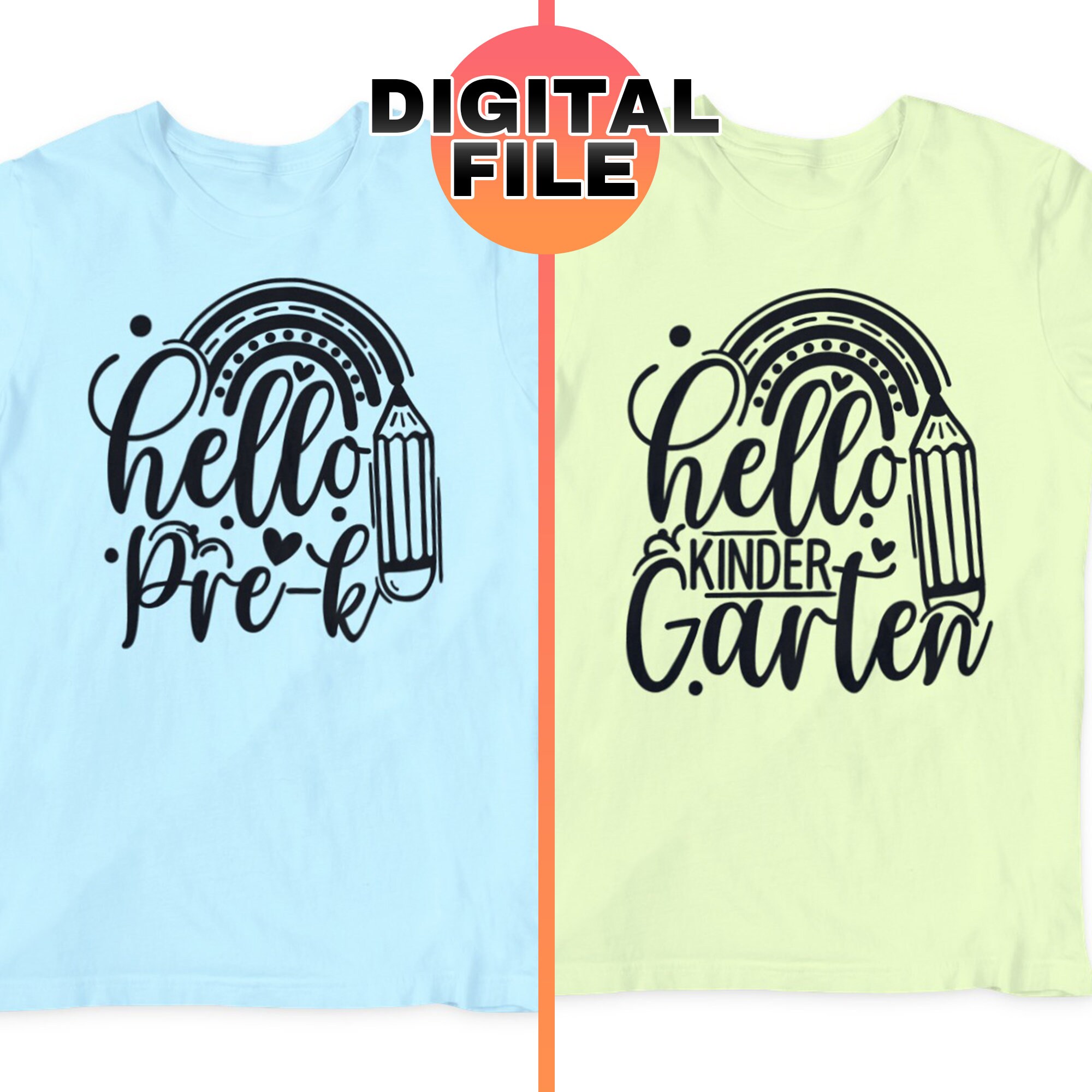 Back to School Svg Bundle Hello 1st 2nd 3rd 4th 5th 6th - Etsy