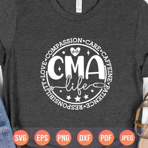 CMA Life Svg Png| Certified Medical Assistant Svg| Funny Coworkers Gift ...