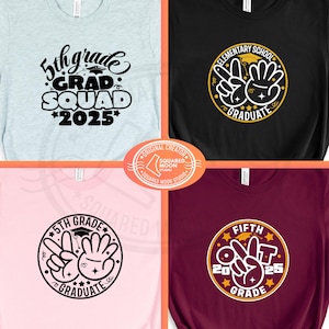 The Ultimate 5th Grade Graduation Svg Bundle, 2025 Grad Boys & Girls ...