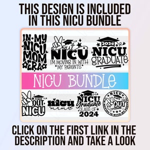 Nicu Svg Png 2024 Nicu Graduate Svg Graduation Baby Onesies Gift for ...