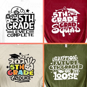 The Ultimate 5th Grade Graduation Svg Bundle 2024 Grad Boys & Girls ...