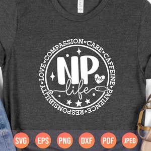 NP Life Svg Png| Nurse Practitioner Svg| Funny Coworkers Gift for Men ...