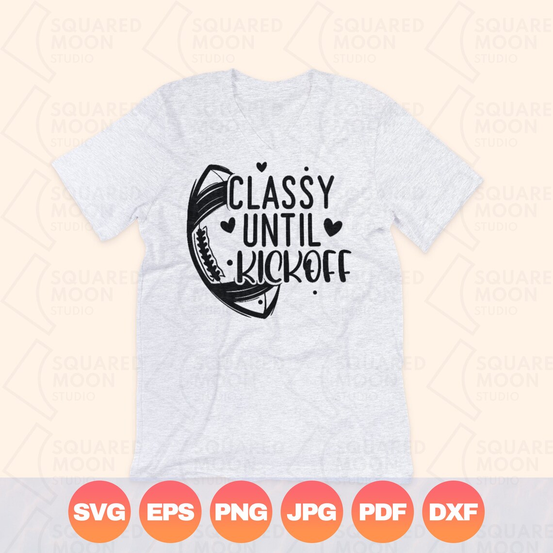 Classy Until Kickoff Svg Football Svg Football Svg for | Etsy