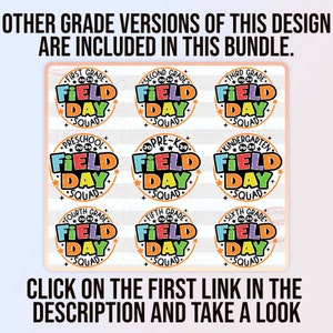 First Grade Field Day Squad Svg, Field Day Svg Png, Field Trip 2024 for ...