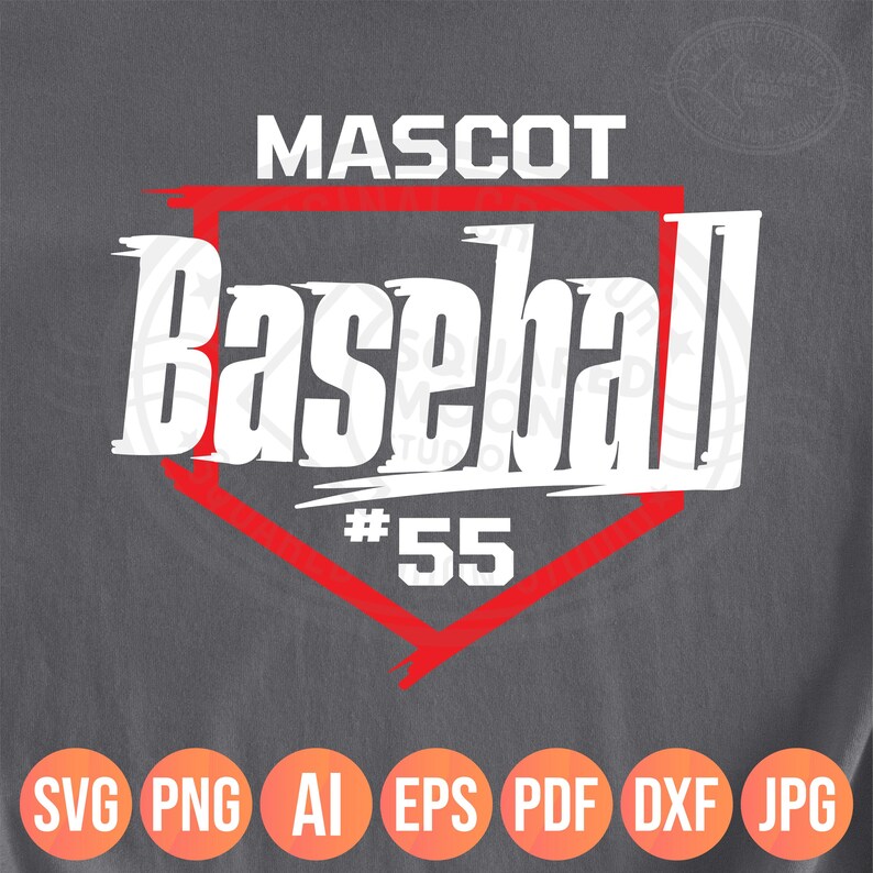 School Mascot Baseball PNG SVG EPS, Custom Team Name Template Pdf Jpeg ...