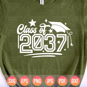 Class of 2037 Svg Png, Back to School Svg, Grow With Me Handprint Shirt ...