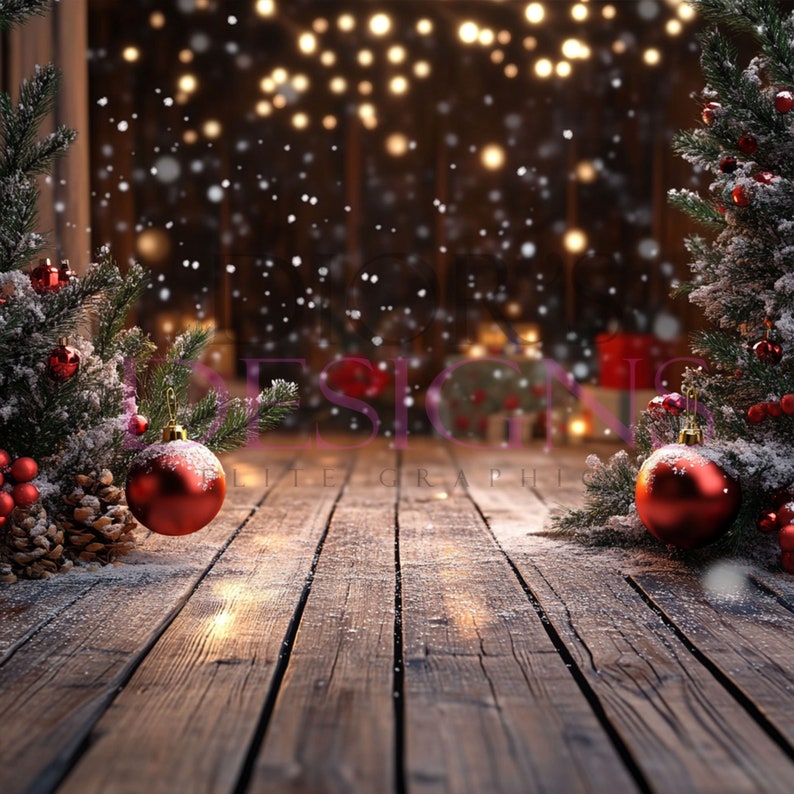 4 Christmas Background Digital Images - Etsy