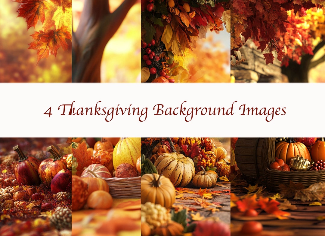 4 Thanksgiving Background Digital Images - Etsy