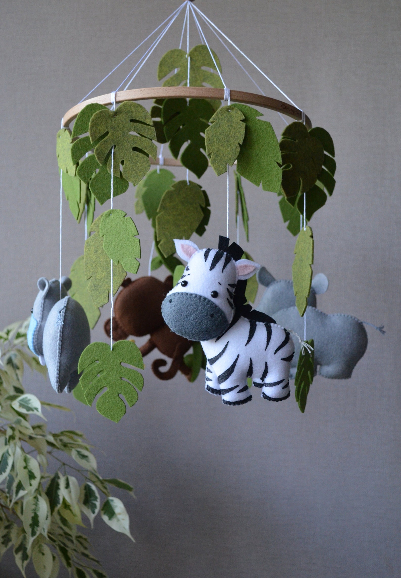 Safari Mobile, Safari Animals Toys Monkey, Hippopotamus, Zebra ...