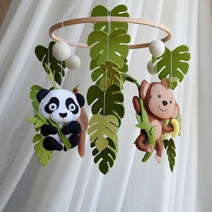 Safari Baby Mobile, Crib Mobile, Lion Baby Mobile, Giraffe Baby Mobile ...