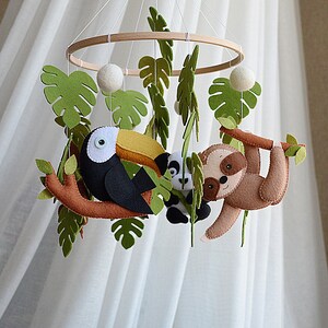Safari Baby Mobile, Crib Mobile, Lion Baby Mobile, Giraffe Baby Mobile ...