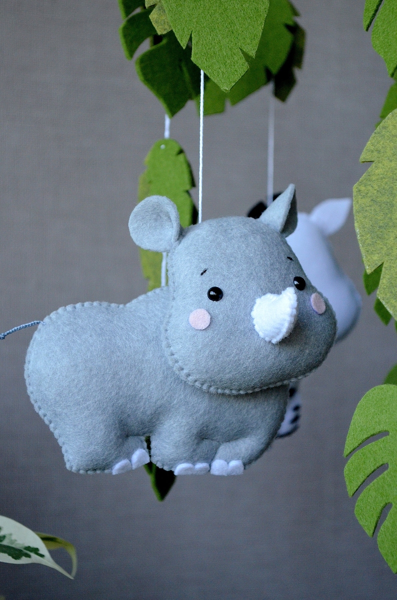 Safari Mobile Safari Animals Toys Monkey Hippopotamus - Etsy