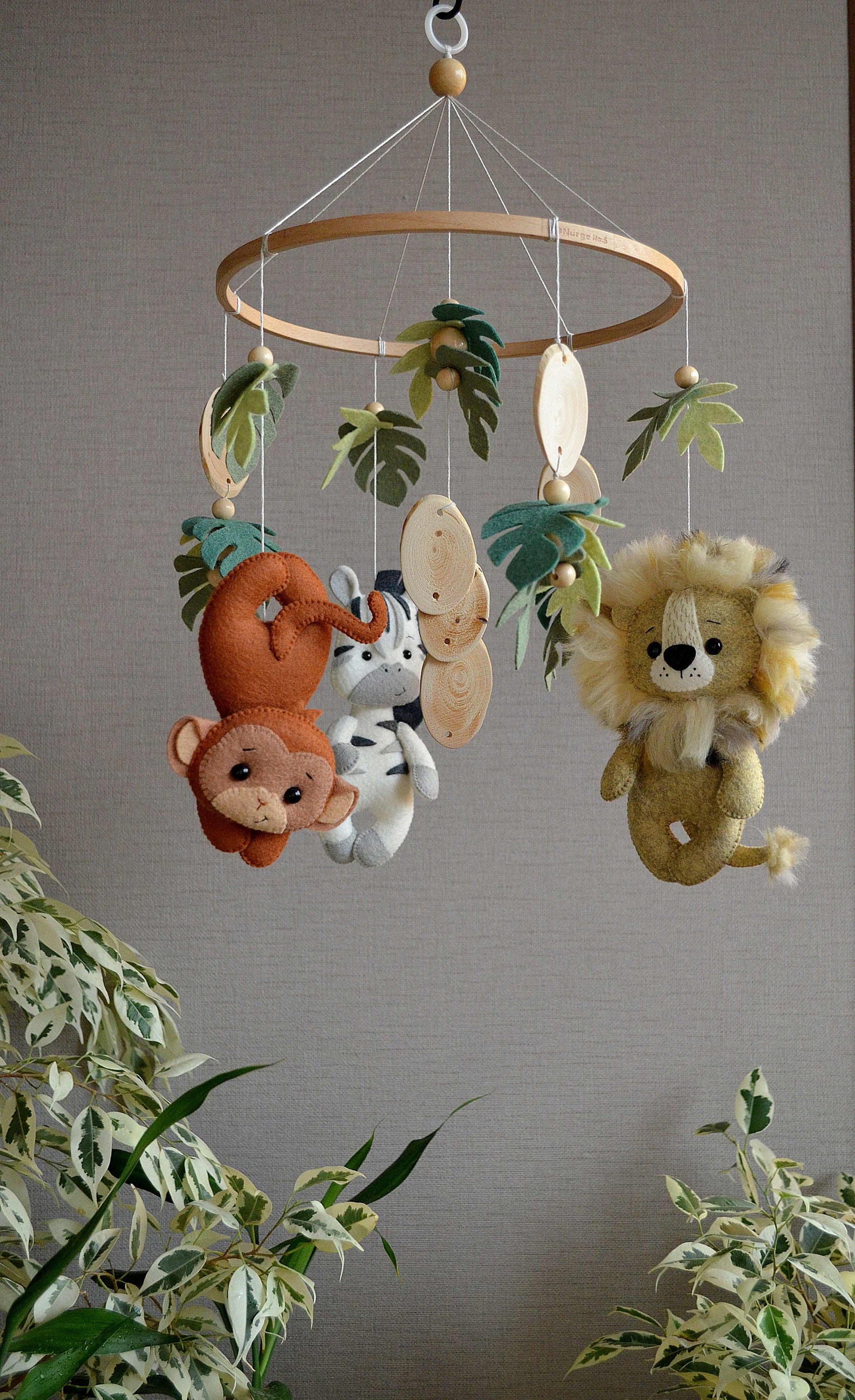 Safari Baby Mobile, Jungle Mobile, Safari Baby, Jungle Nursery, Nursery ...
