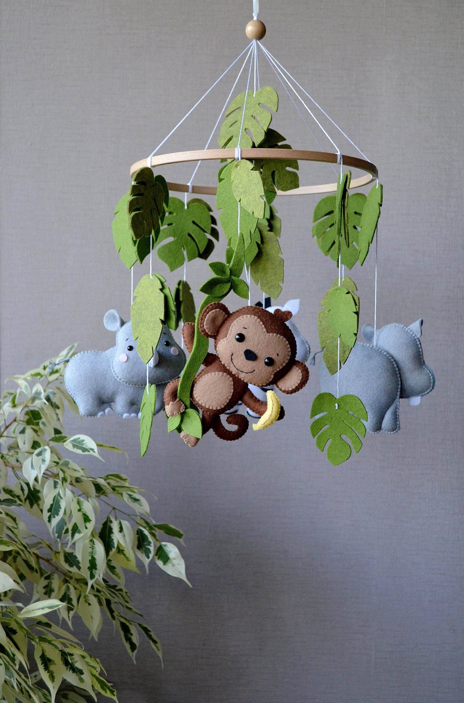 Safari Mobile, Safari Animals Toys Monkey, Hippopotamus, Zebra ...