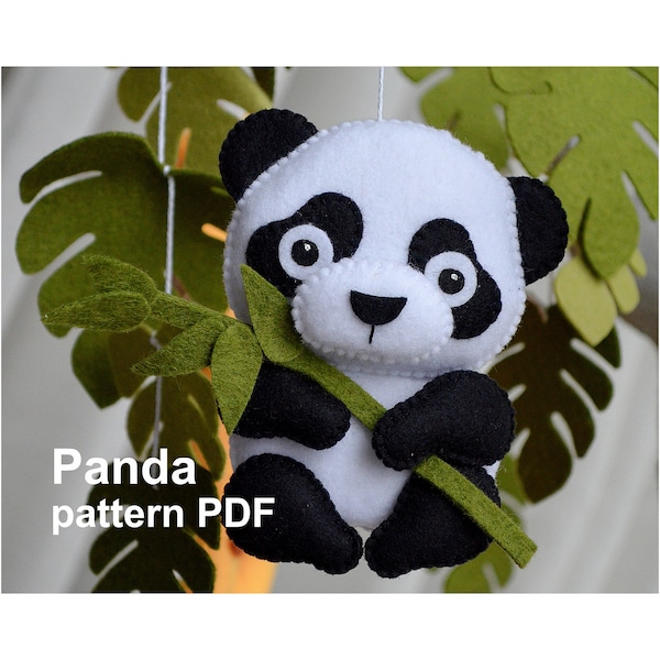 Felt Panda Pattern - Etsy