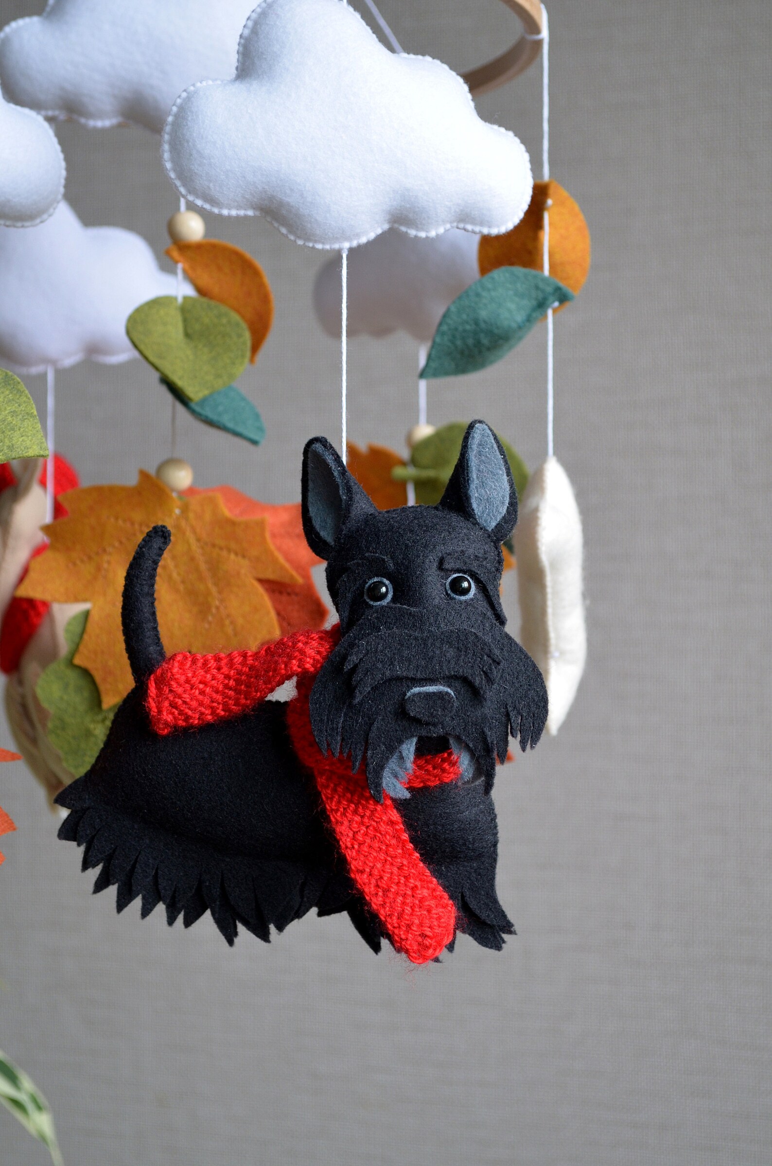 Dogs Baby Mobile. Dogs Mobile From Felt. Scotch Terrier Yorkshire ...