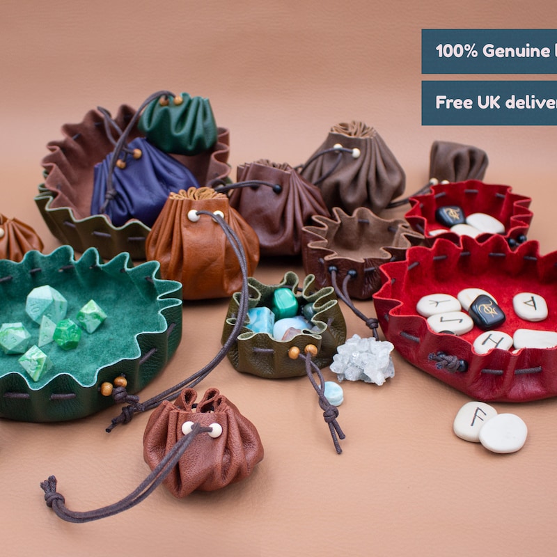 Handmade Leather Dice - Etsy UK