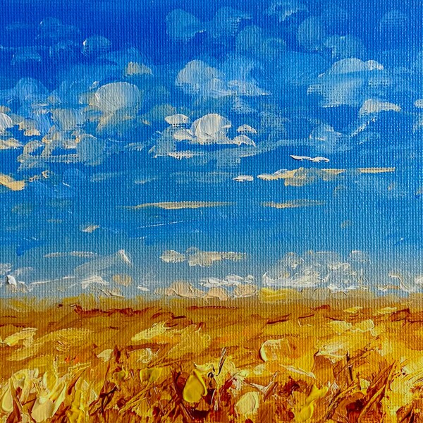 Wheat Painting - Etsy