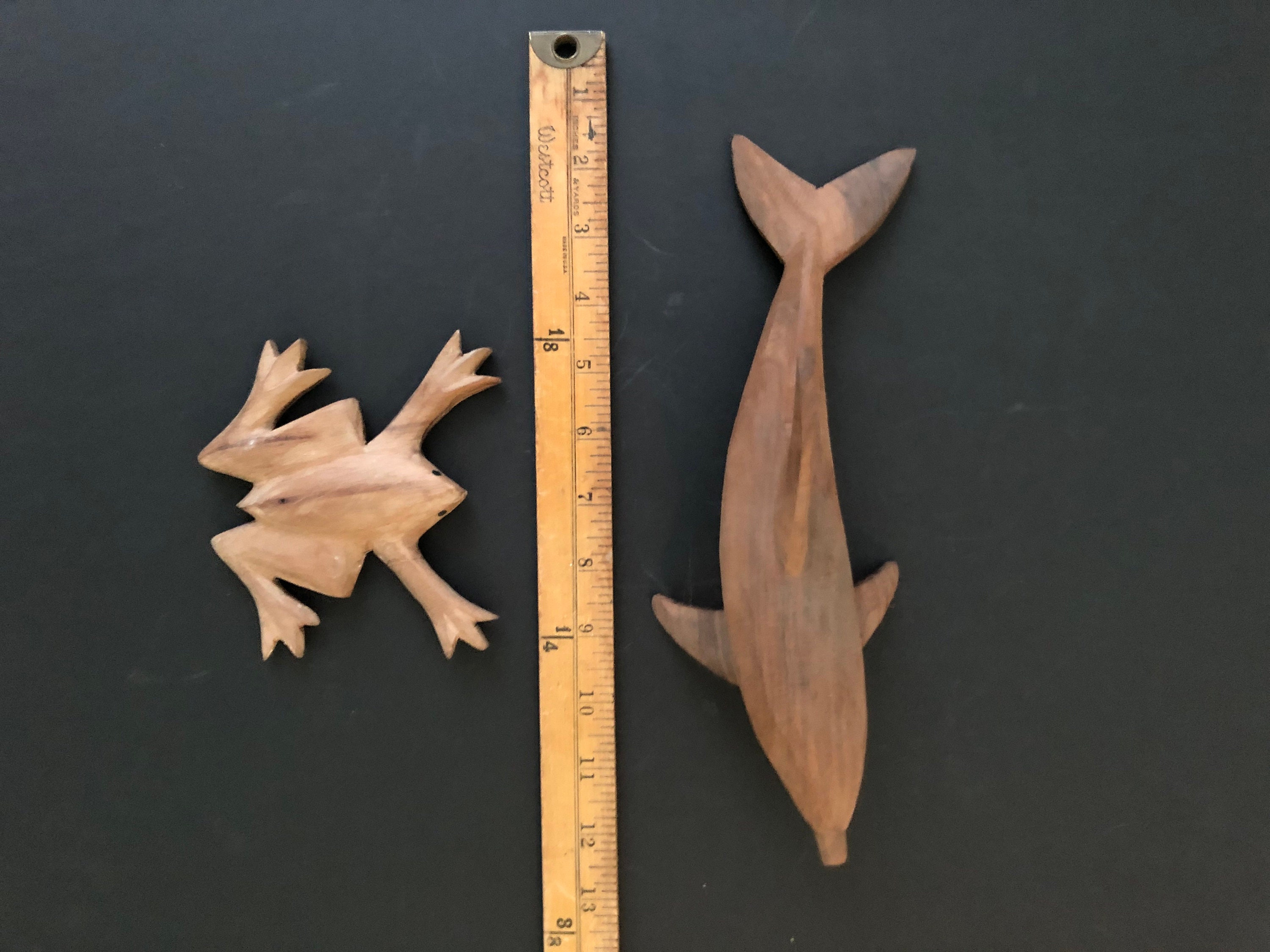 Hand-Carved Wooden Central American Frog | Etsy